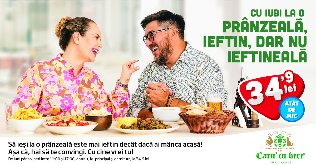 Meniuri de Pranz Bucuresti - Restaurant Caru' cu bere